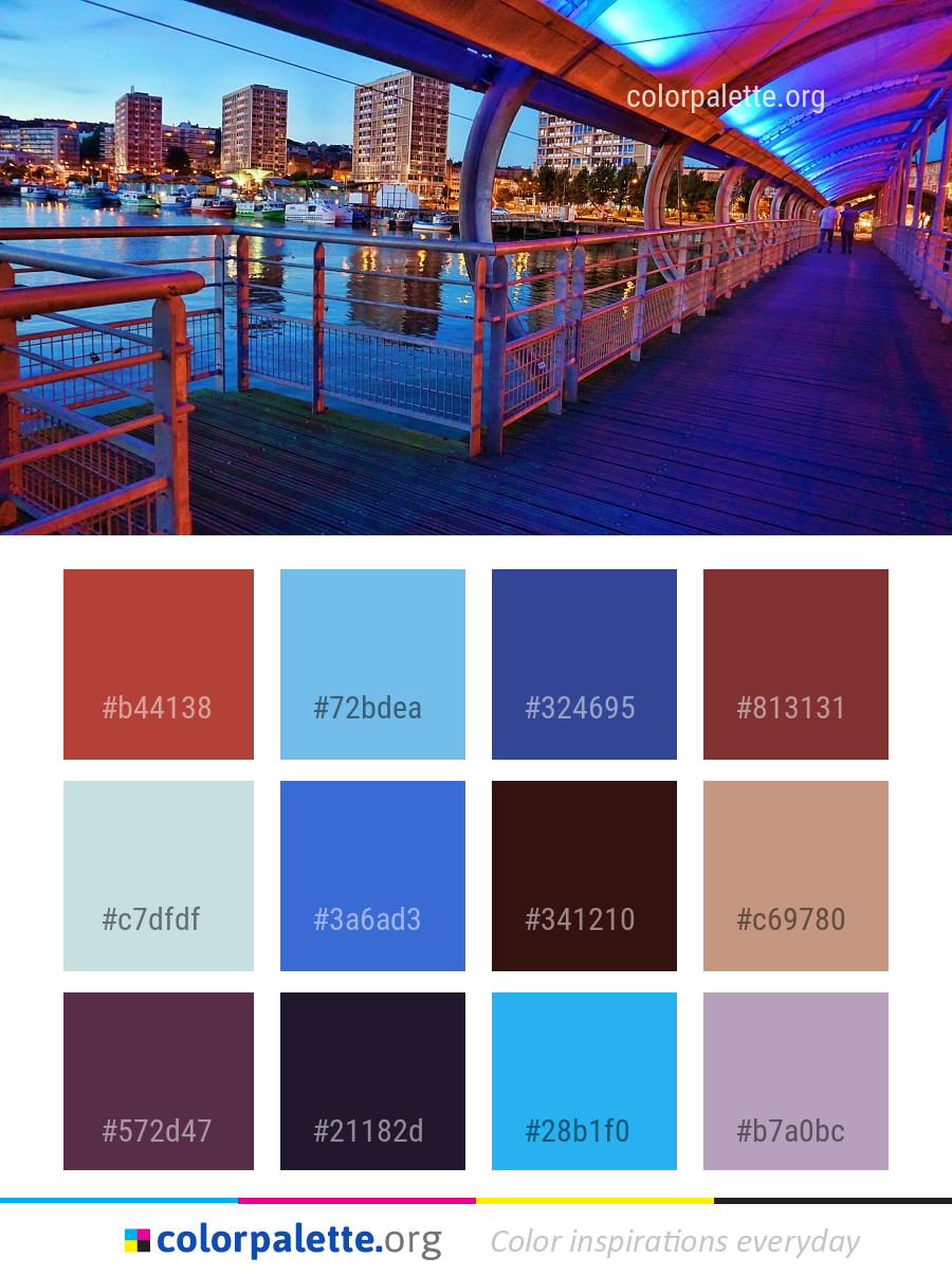 Sky Mountainous Landforms Mountain Range Color Palette | colorpalette.org